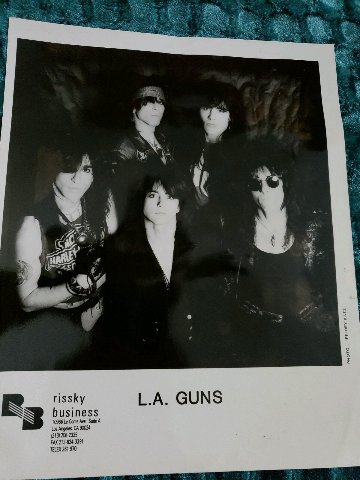 L.A. Guns 8X10 Promotional Photograph Original Members Tracy Guns ...