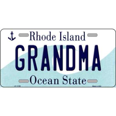 Grandma Rhode Island Novelty Metal Vanity License Plate Tag LP-11199 | eBay