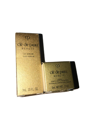 Cle De Peau Beaute Le Serum & Intensive Fortifying Emulsion Travel Size ...