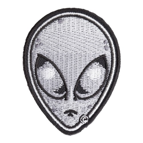 Gray Extraterrestrial Alien Face Patch, Sci-Fi Patches | eBay