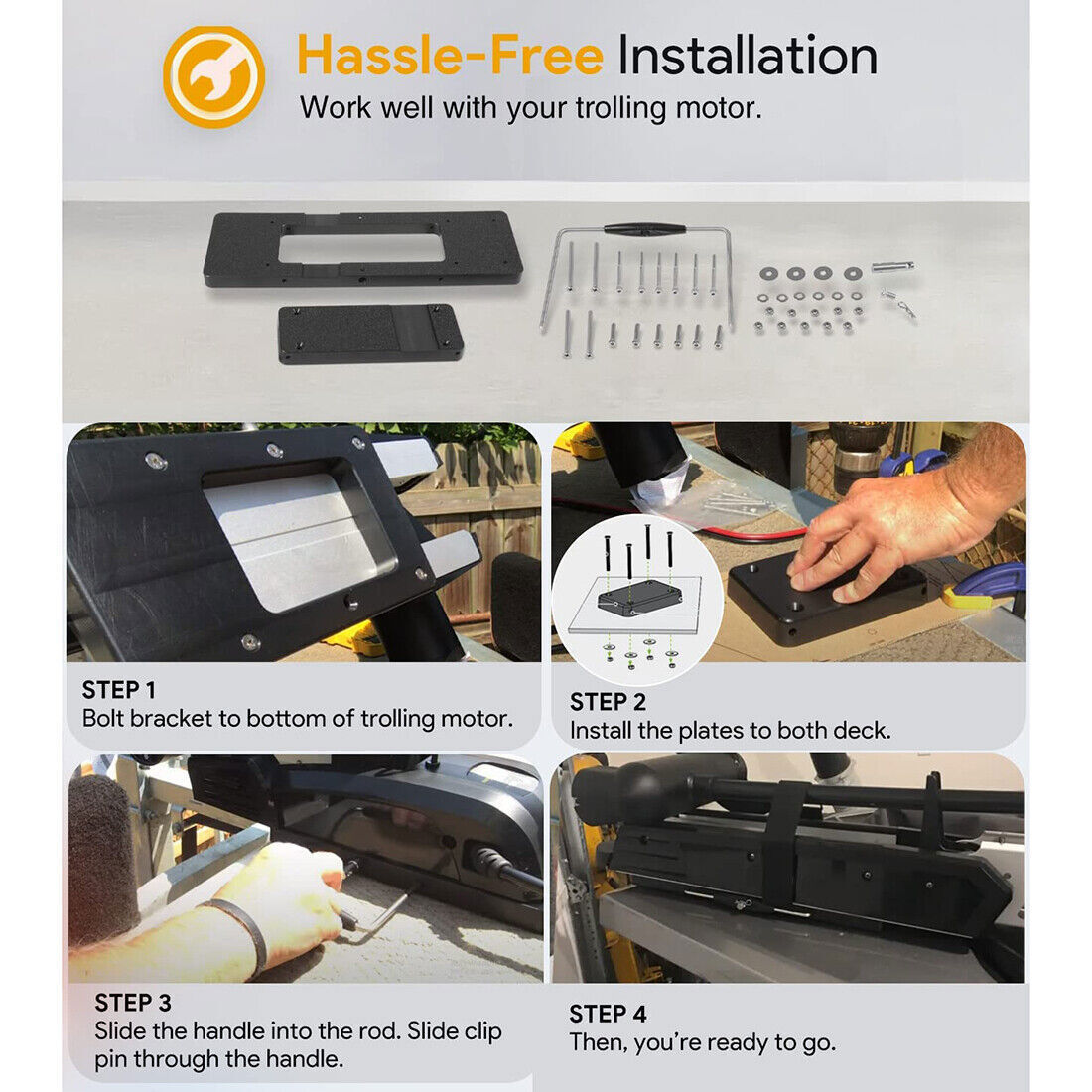 For Minn Kota Edge MKA-23 Ultra Composite Scissors Quick Release ...