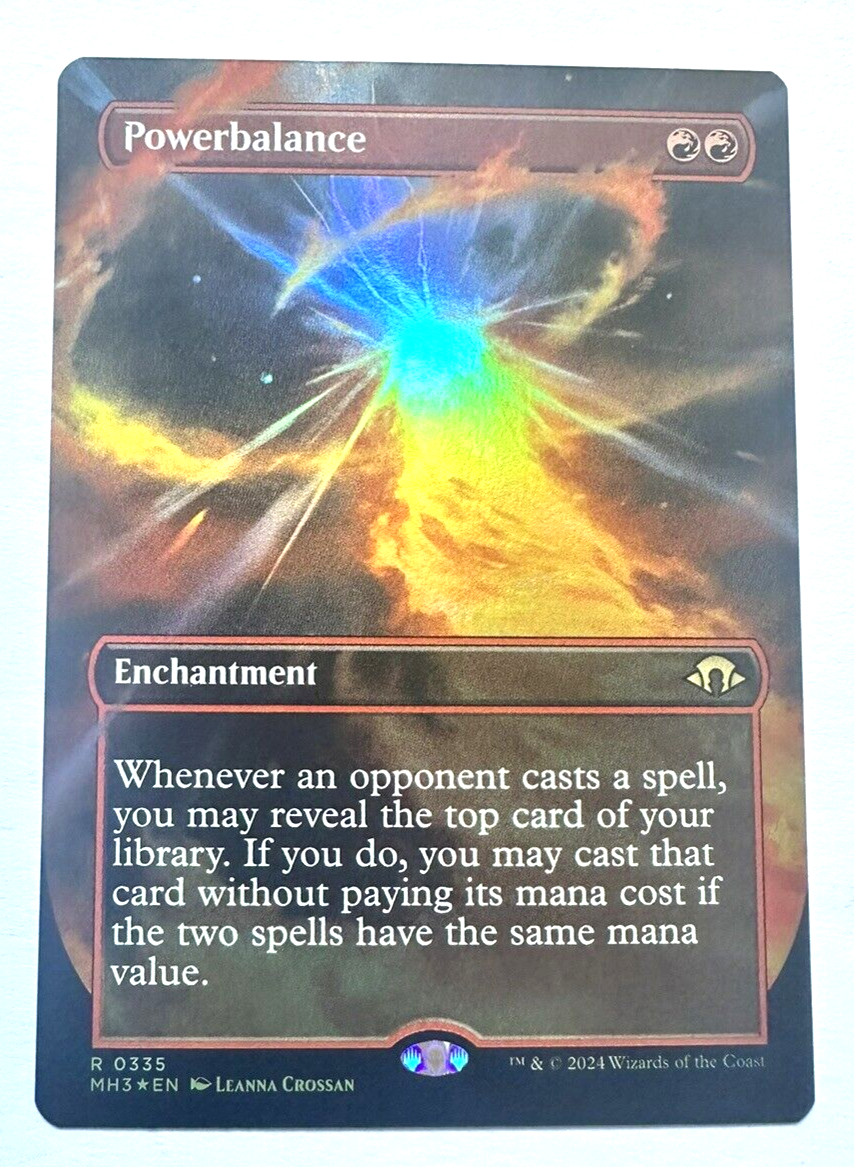 POWERBALANCE MAGIC THE GATHERING CARD RARE ENCHANTMENT MODERN HORIZONS ...