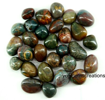 Certified 2500 Ct Natural Multicolor Jasper Crystals Tumble Polished ...
