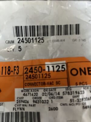 Brand New Connector Vacuum Source Manifold OEM GM 24501125 | eBay