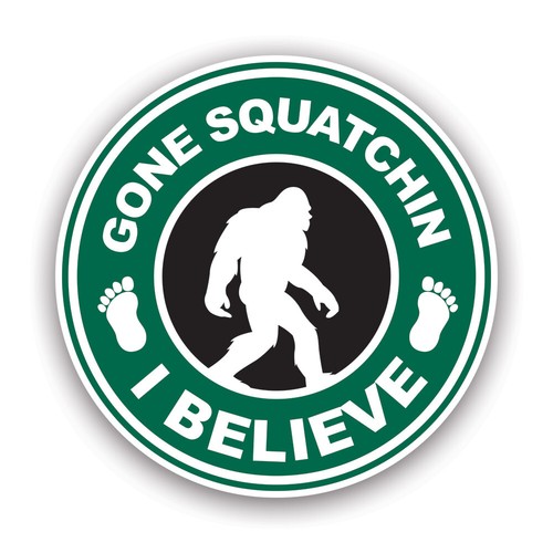 Gone Squatchin Sticker Decal - Weatherproof - bigfoot big foot hiking ...