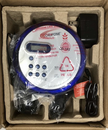 New Califone CD-102 Personal CD Player Headphones Bundle Factory Sealed ...