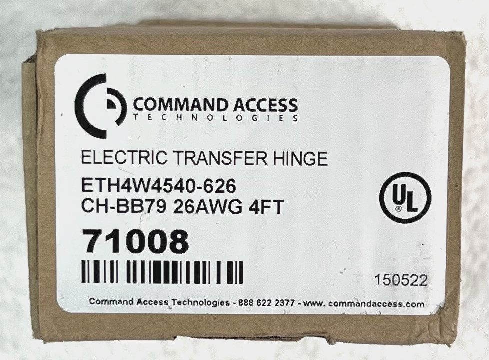 COMMAND ACCESS 71008 Electric Transfer Hinge 4.5X4 626 CH-BB79 26AWG 4FT | eBay