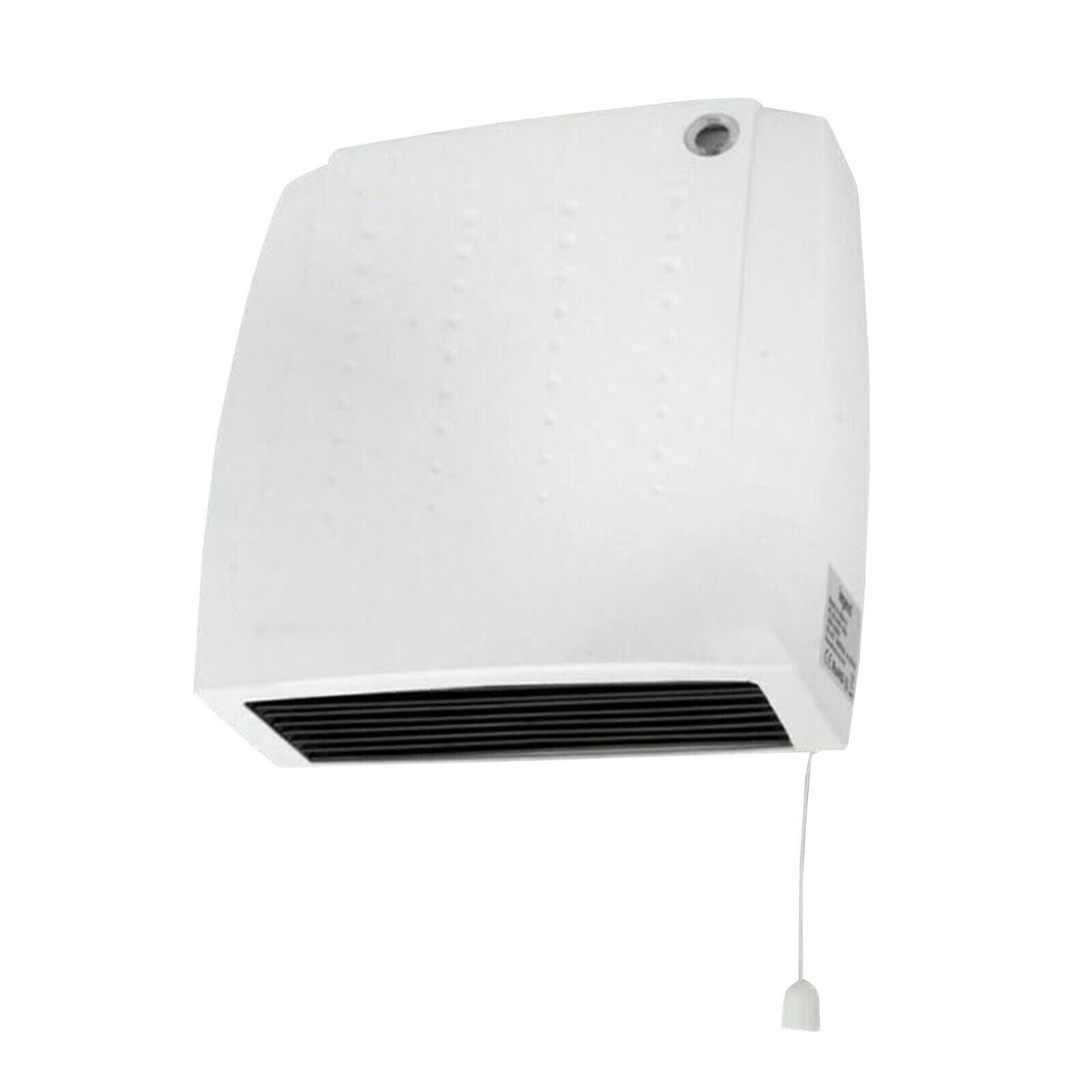 BATHROOM KITCHEN 2KW ELECTRIC DOWNFLOW WALL MOUNTED WINTER FAN PULL ...