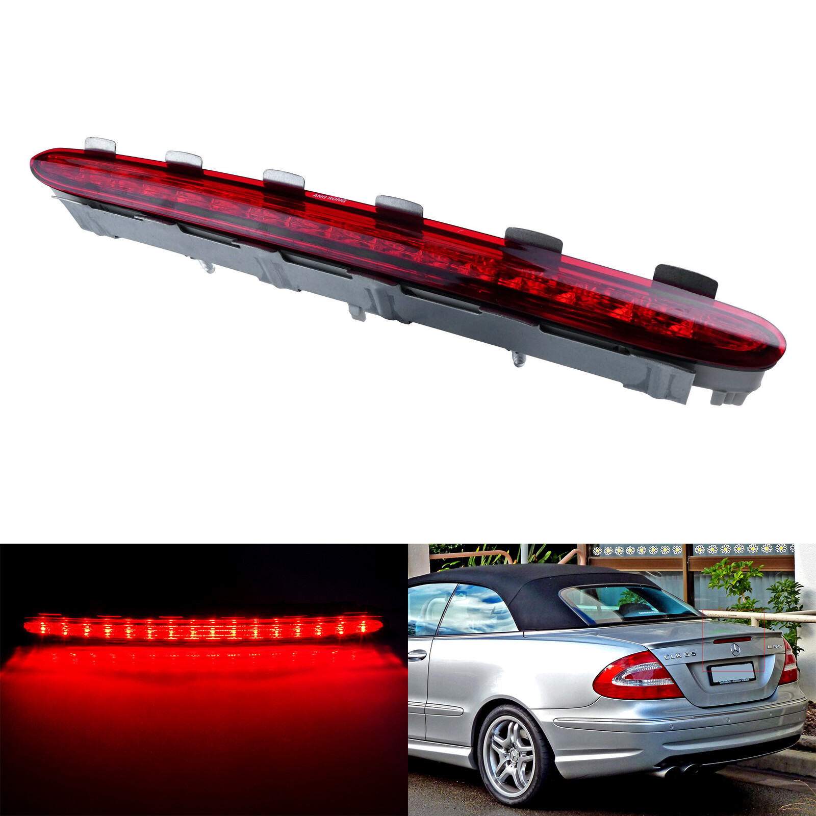1x LED Rear 3rd High Level Brake Stop Tail Light Lamp For Mercedes Benz ...