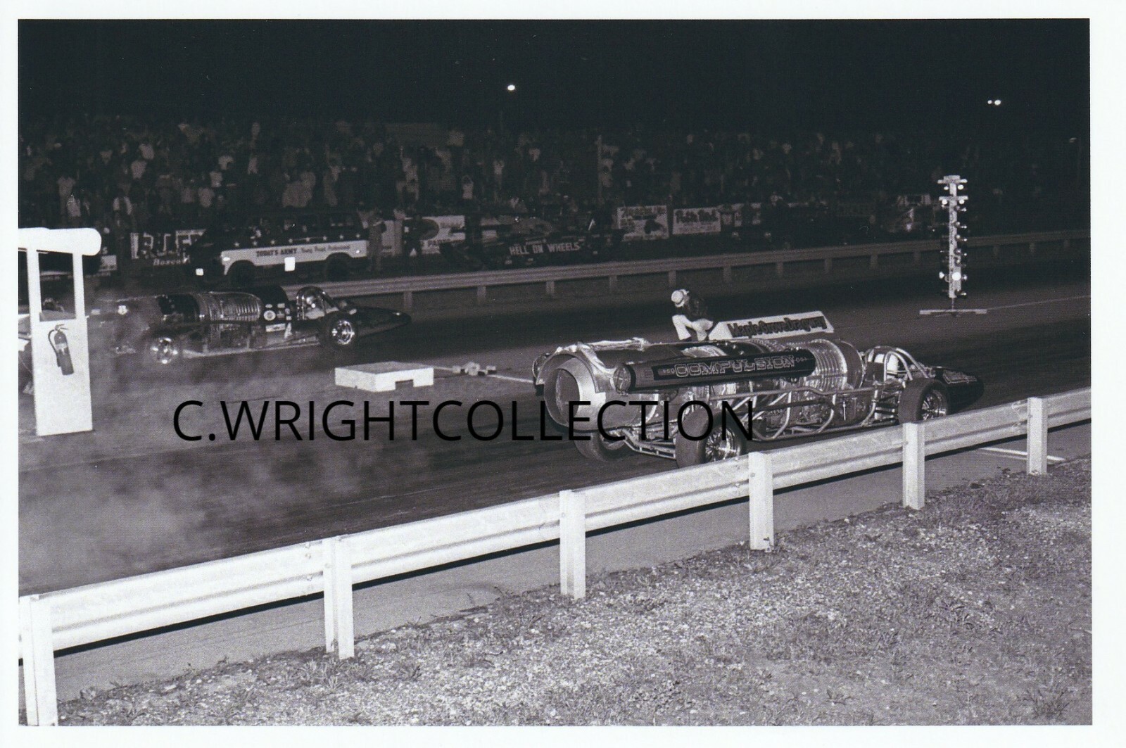 1970s Drag Racing-Jet Dragster-"COMPULSION" vs "Green Mamba"-Maple ...