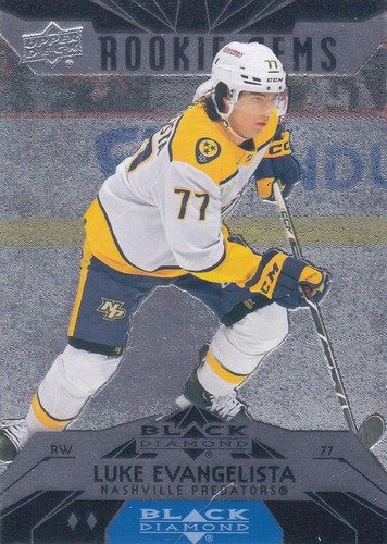 2023/24 UD..LUKE EVANGELISTA..BLACK DIAMOND..ROOKIE GEMS..DOUBLE..# BD ...