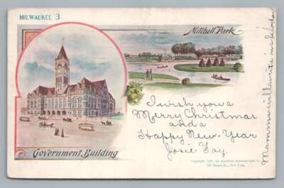 Early Mitchell Park Multiview MILWAUKEE Private Mailing Card PMC Antique 1897 | eBay