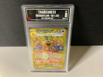 Pokemon TCG Gold Charizard EX Hyper Rare Obsidian Flames 228/197 TCCG 8 ...