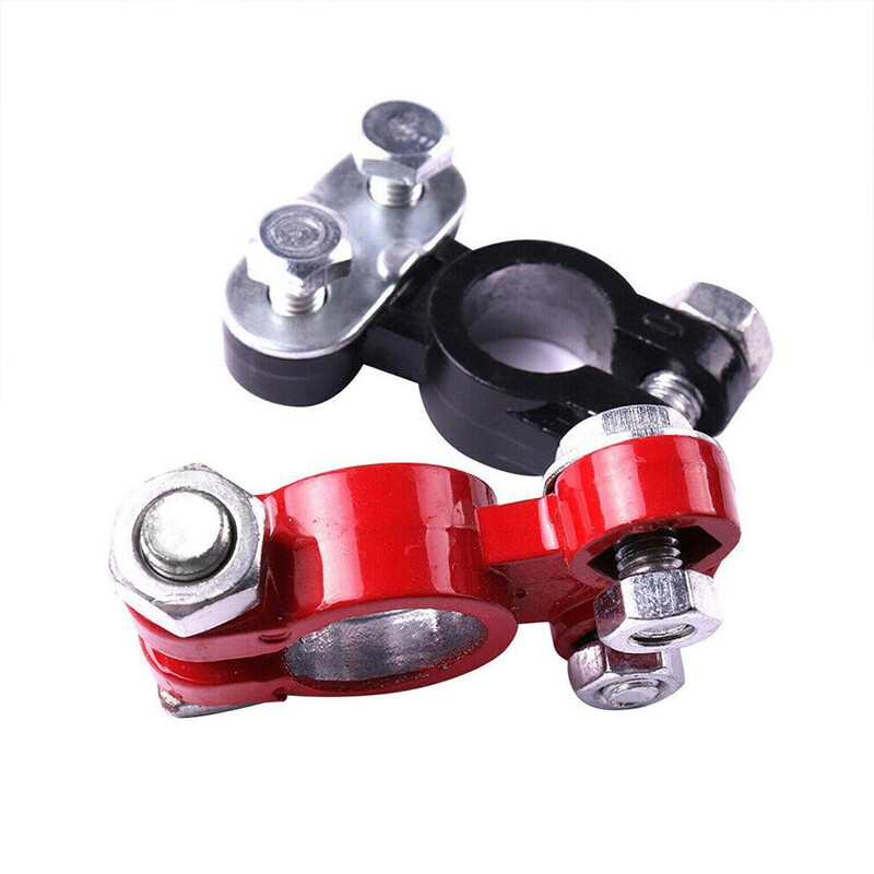 12V Auto Battery Cable Terminals Top Post Connectors Negative and ...