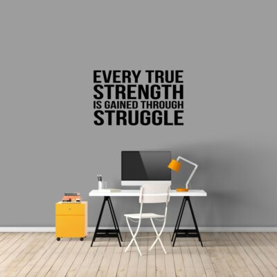 Every True Strength Wall Decal - Inspiration, Motivation, Wall Art ...