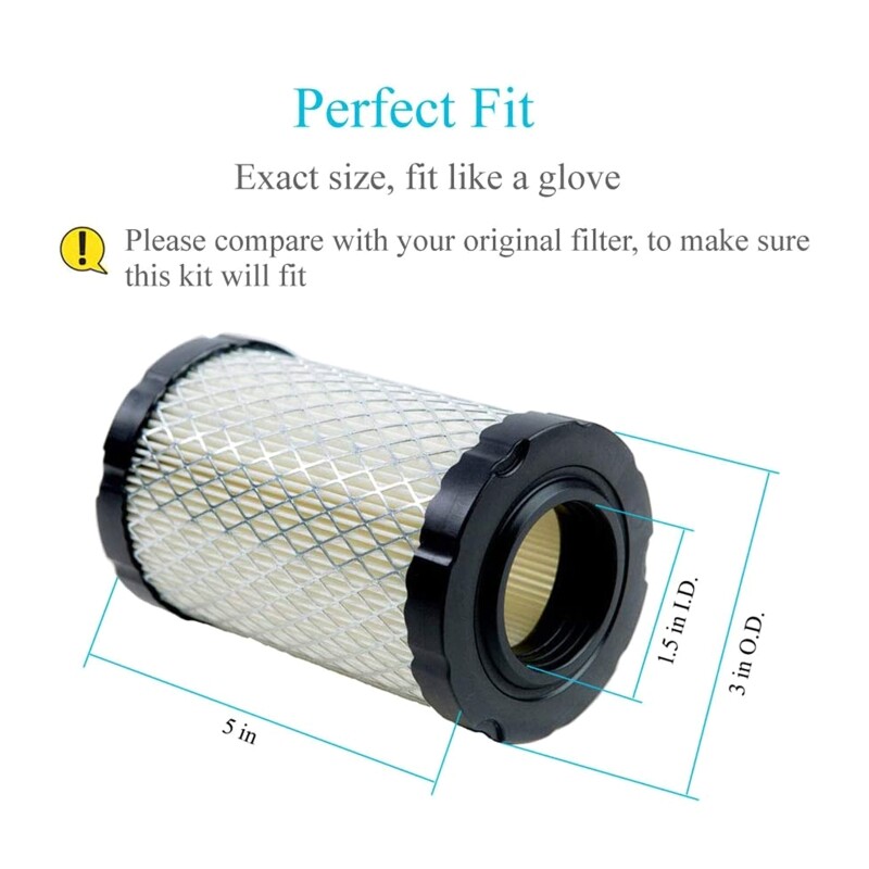 2 Pieces Air Filter + Pre Cleaner Improves Prolongs Engine Life | eBay