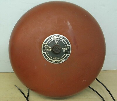 VTG Fire School Electric Alarm Bell 4–6v Dictograph Prod. Model 55 ...