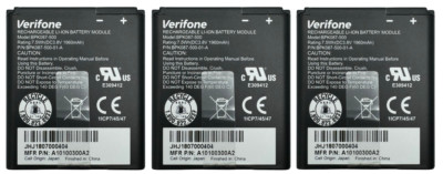 [3 PACK] Verifone BPK087-500-01-A 3.8V 1960mAH Battery for e355 | eBay