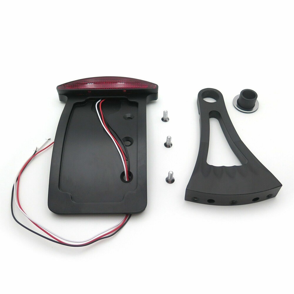 Side Mount License Plate Bracket Motorcycle Curved Fits for Fits for 1 ...