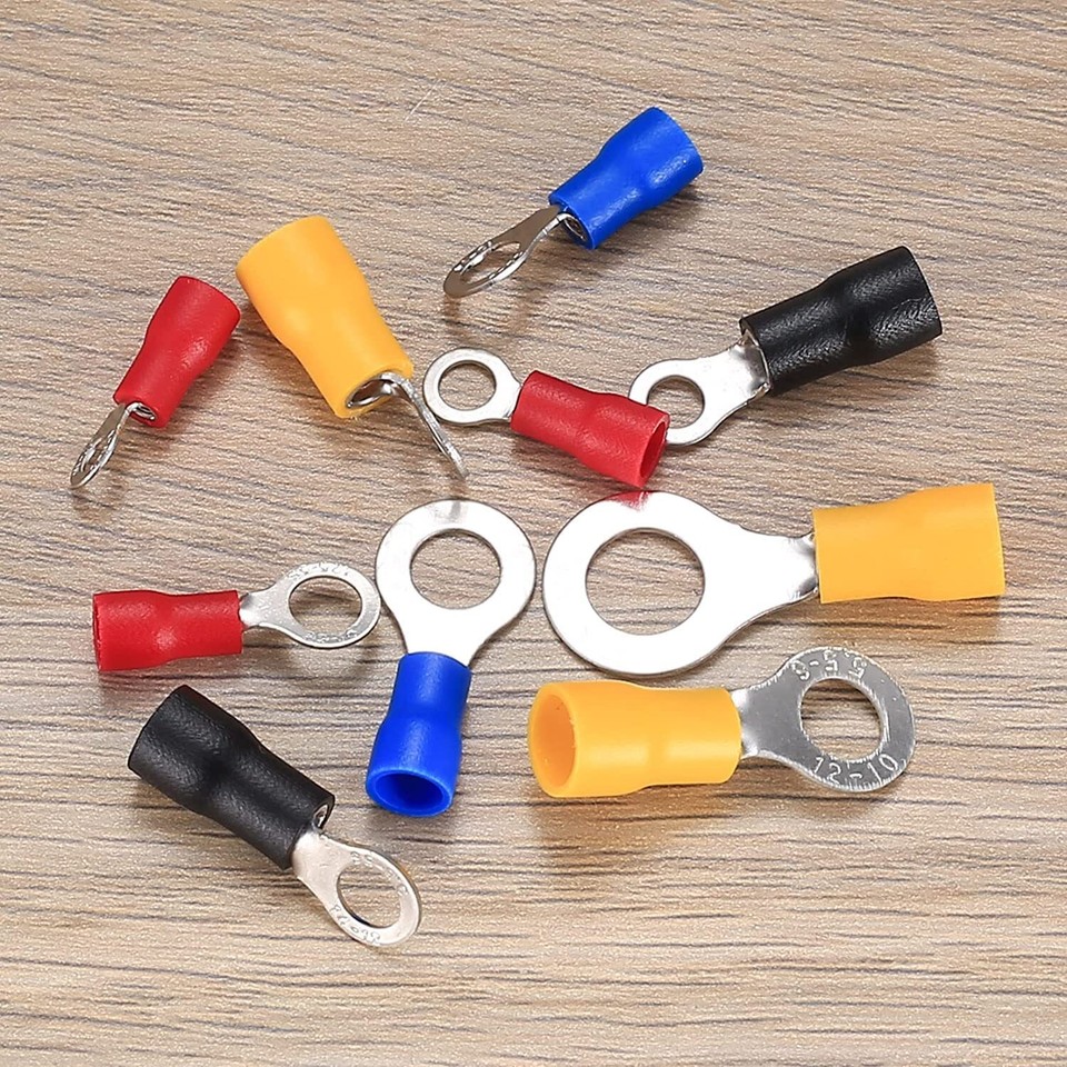 25PCS Rings Insulated Wire Connector Electrical Crimp Terminal | eBay