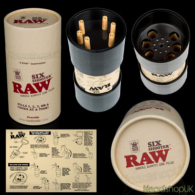 RAW Six Shooter Kingsize Multi Cone filler | Fills up to 6 pre-rolled ...