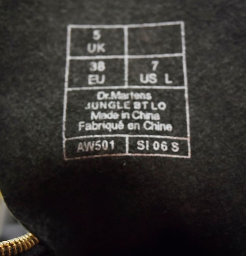 Dr.Martens Women 7.0US Lazy Oaf Boots Black Aw501 Shoes 103S-714 r8 ...