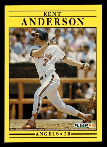 Kent Anderson 1991 Fleer #306 California Angels BASEBALL *077 | eBay