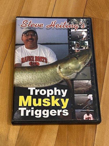 3 Lot Muskie DVDs Trophy Musky Triggers, Al Lindner Golden Age, Perfect ...