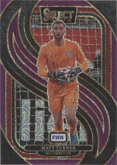 2024-25 Panini Select Fifa - Mezzanine Matt Turner #197 Purple Mojo ...
