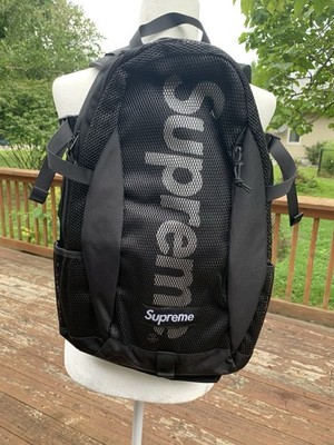 Supreme Backpack (SS20) Black New Without Tag Mesh White School ...