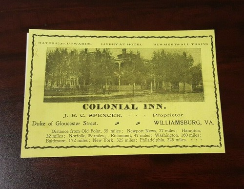 Colonial Inn Places of Historical Interest in & Near Williamsburg ...