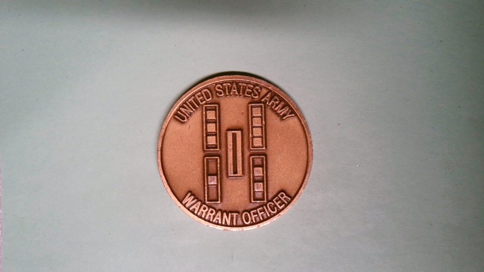 CHALLENGE COIN UNITED STATES ARMY WARRANT OFFICER CW5 JACKSON | eBay