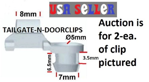 General Motors Tailgate Rod Repair Clips 1981-1998 Fit 3/16 Rod CHEVY ...