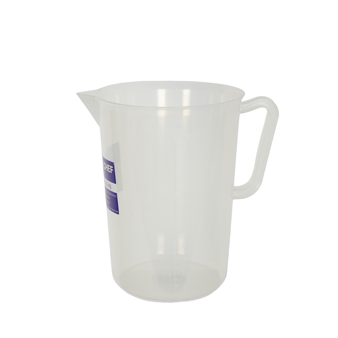 Graduated Plastic Measuring Jugs Food Grade Polypropylene Jug .5L, 1L ...