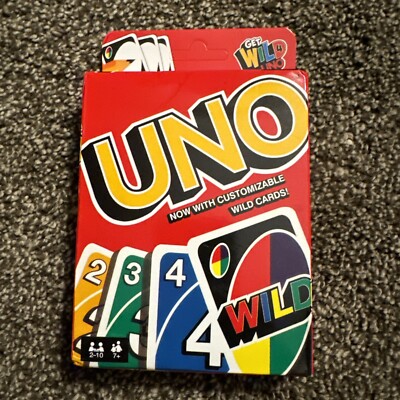 Mattel UNO Card Game with Customizable Wild Cards 78206020016| eBay