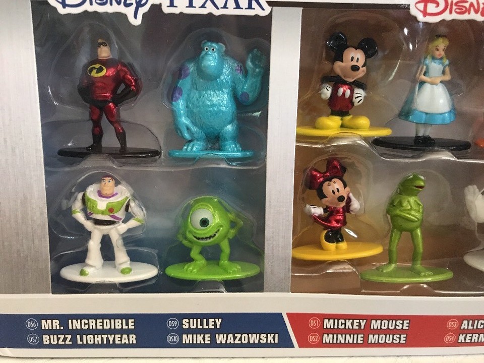 Disney Pixar Nano Metalfigs 10 Pack Exclusives JADA TOYS 100% Die-Cast ...