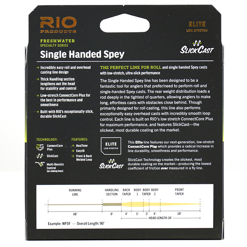 RIO Elite Single Handed Spey 3D Line - WF8F/H/I - - 6-19546 for sale ...