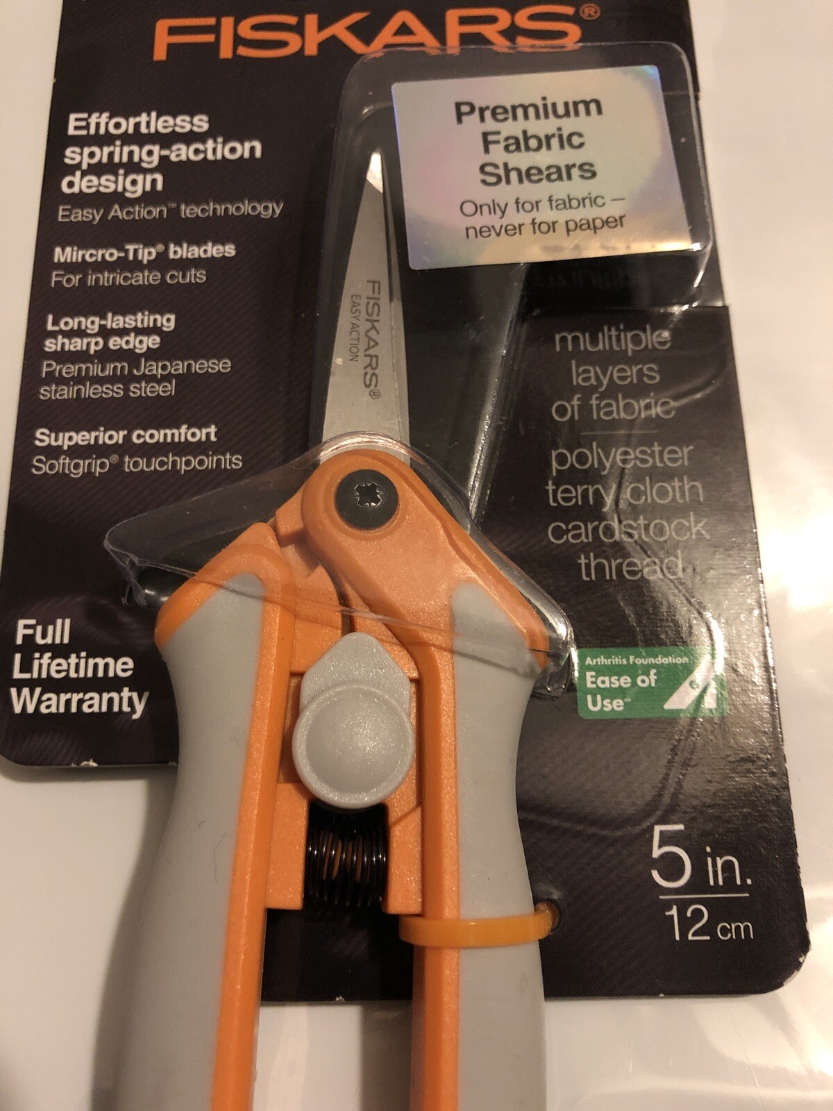 Fiskars 190500-1003 5 in Micro Tip Spring Scissor for sale online | eBay