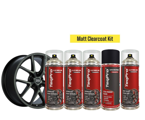 Alloy Wheel Paint ANTHRACITE BLACK MET + Etch Primer + MATT LACQUER ...