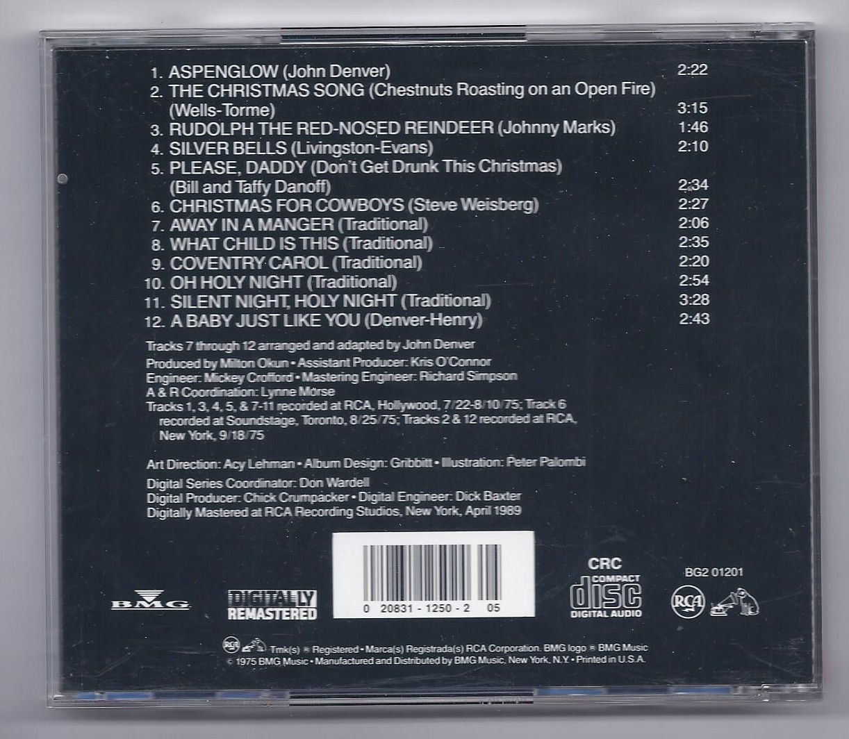 Rocky Mountain Christmas by John Denver (CD, Oct-1998, RCA) 78636764122 ...