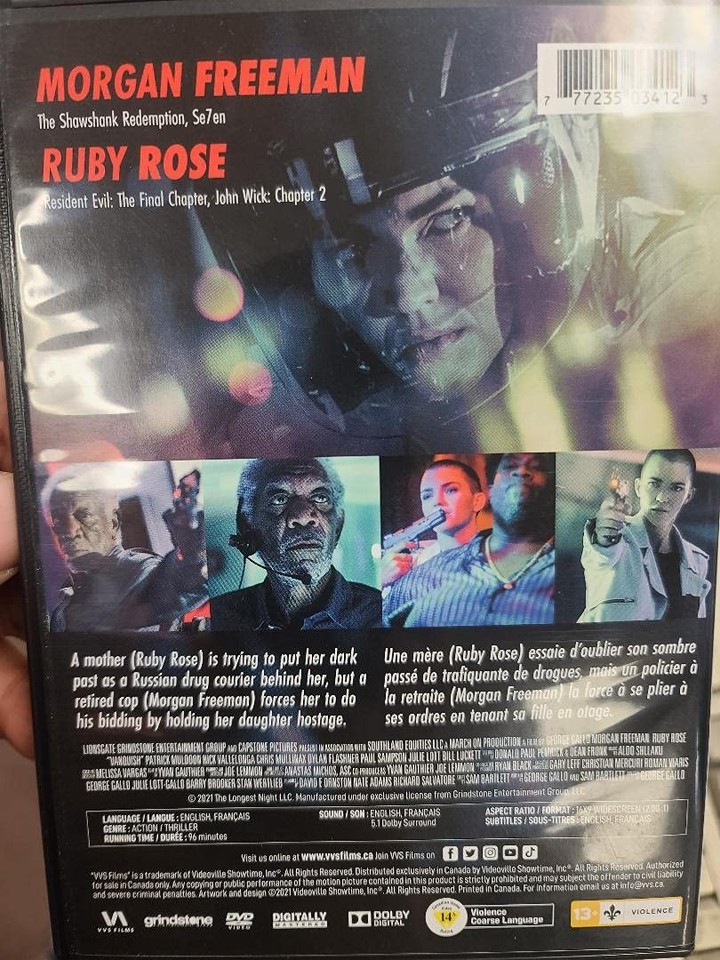 Vanquish (DVD) Morgan Freeman Ruby Rose Patrick Muldoon George Gallo | eBay