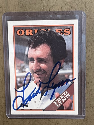 1988 Topps Baseball #707 Fred Lynn Signed Auto Autograph (no COA) | eBay