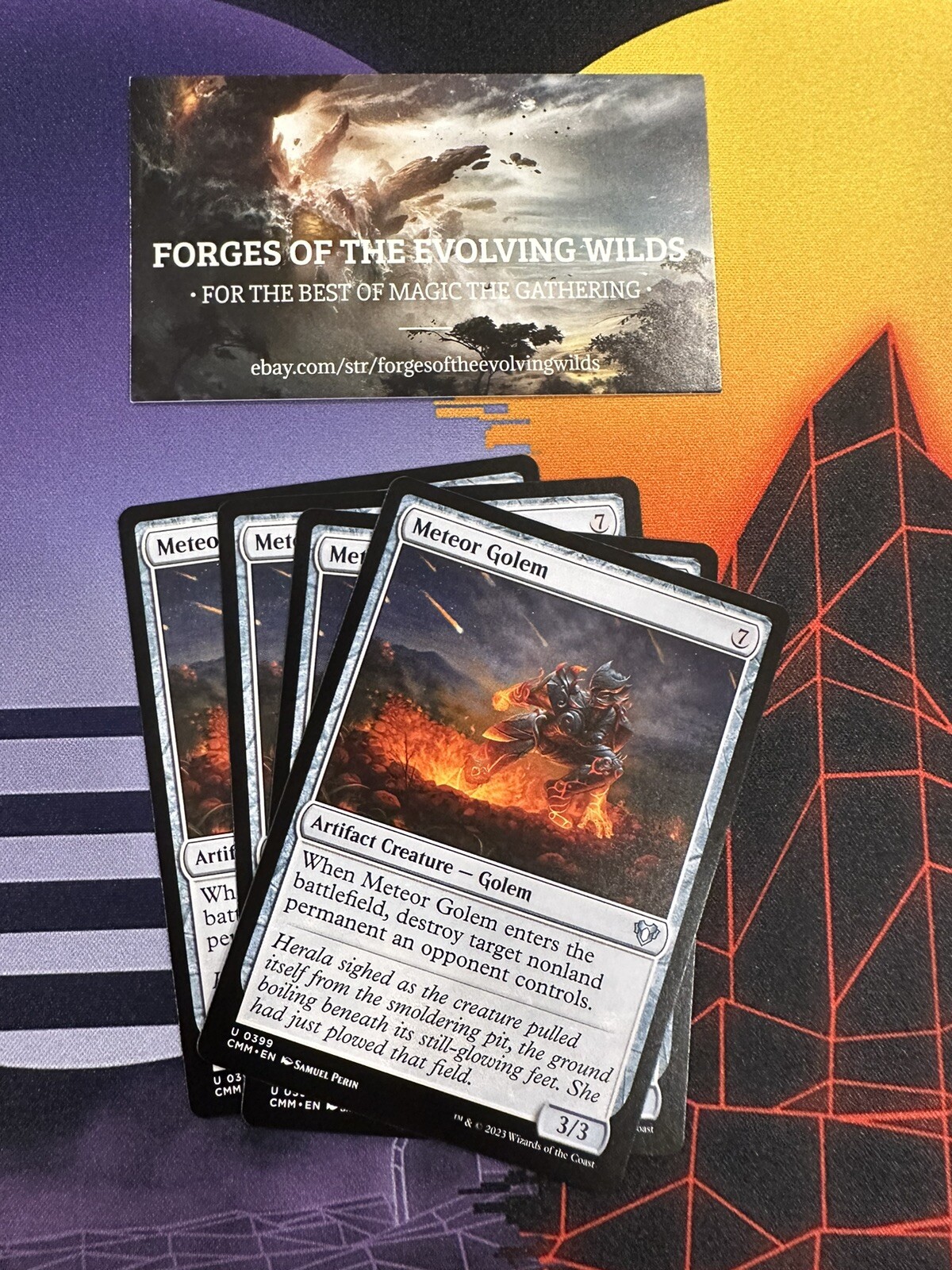 Meteor Golem x4 4x 4 - MTG - CMM - Commander Masters | eBay