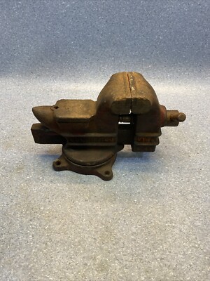 Columbian D44 Swivel-Base Bench Vise - 4 Inch Jaws Cracked Base | eBay