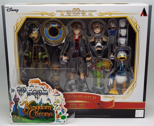Kingdom Hearts 3 Sora Donald Goofy Toy Story Bring Arts Figure KH3 PS5 ...