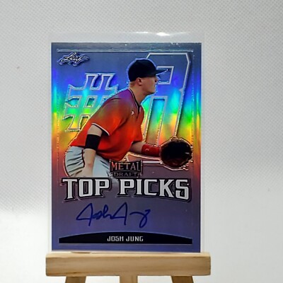 2019 Leaf Metal Draft Top Picks Josh Jung Silver Prismatic /50 On Card ...