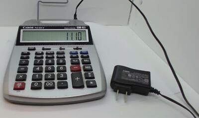 Canon P23-DH V 2 Color Mini-Desktop Printing Calculator Tested Working ...