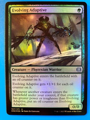 MTG 1x FOIL Evolving Adaptive Phyrexia All Will Be One Magic the ...
