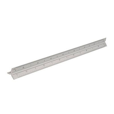 BRAND NEW ALUMINIUM SCALE TRI RULE RULER METRIC 300 MM HAND TOOL ...