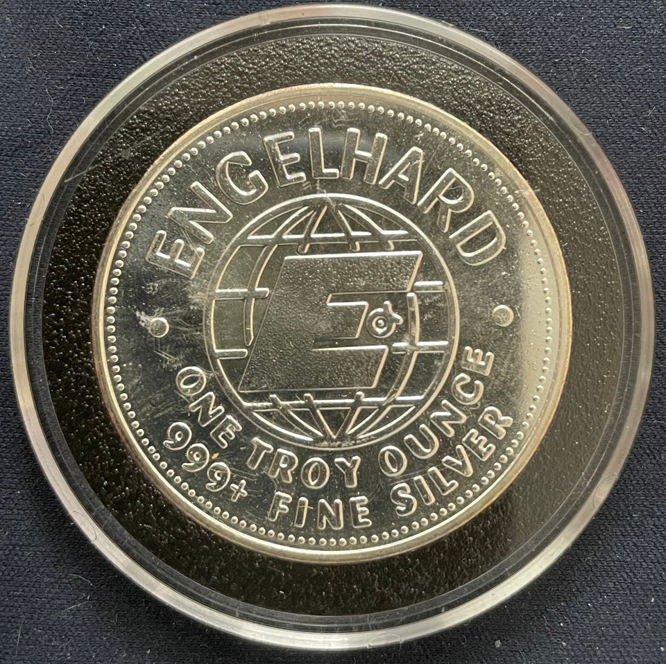 RARE - 1983 Engelhard Prospector Silver Round - With Large "E" .999 ...